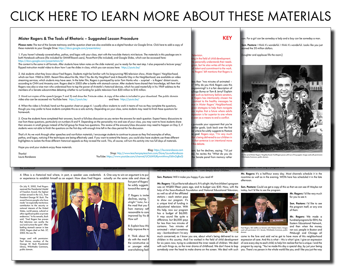 Mister Rogers & Tools of Rhetoric – Laura Randazzo – Solutions for the ...