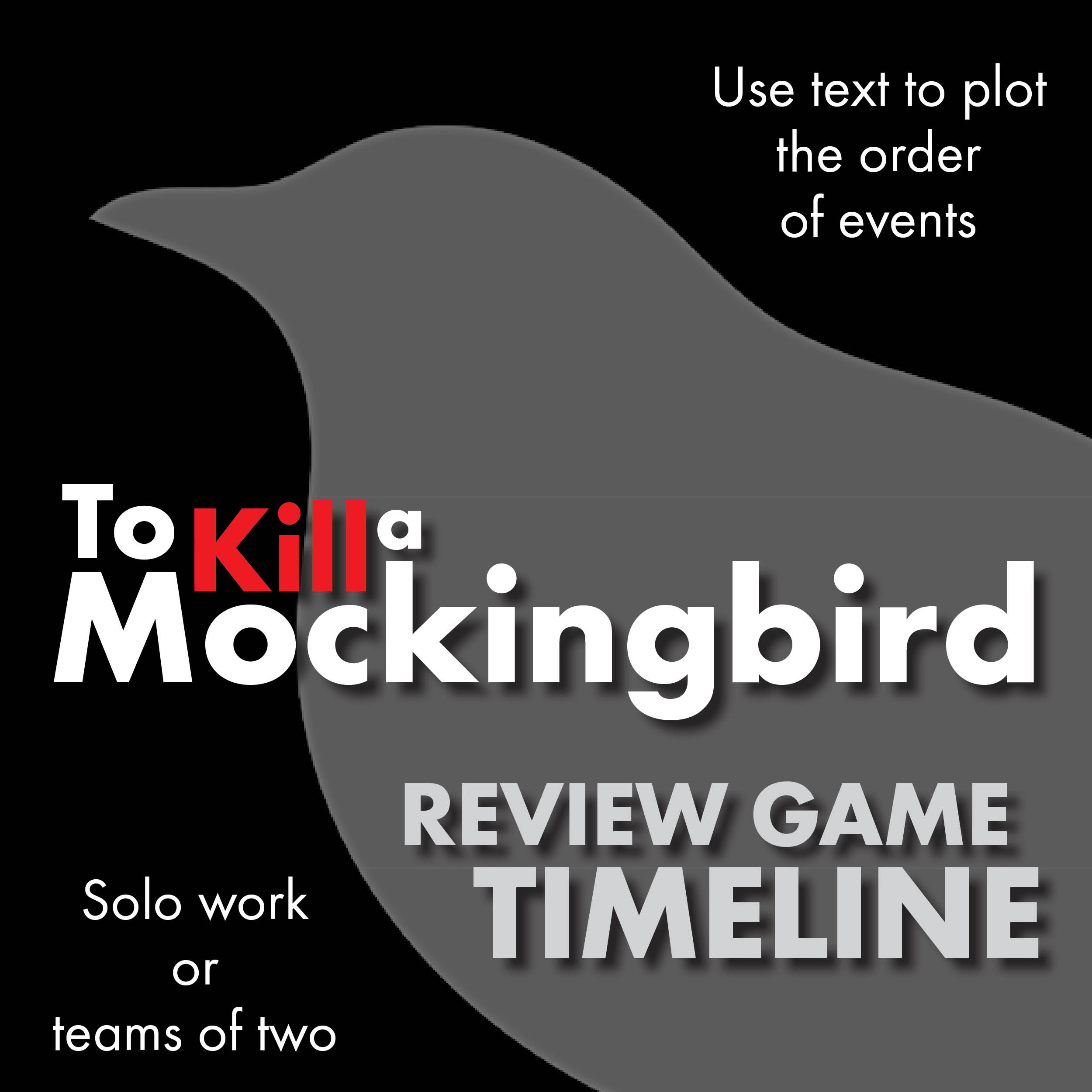 To Kill a Mockingbird, Review Game Worksheet of Timeline in Harper Lee ...