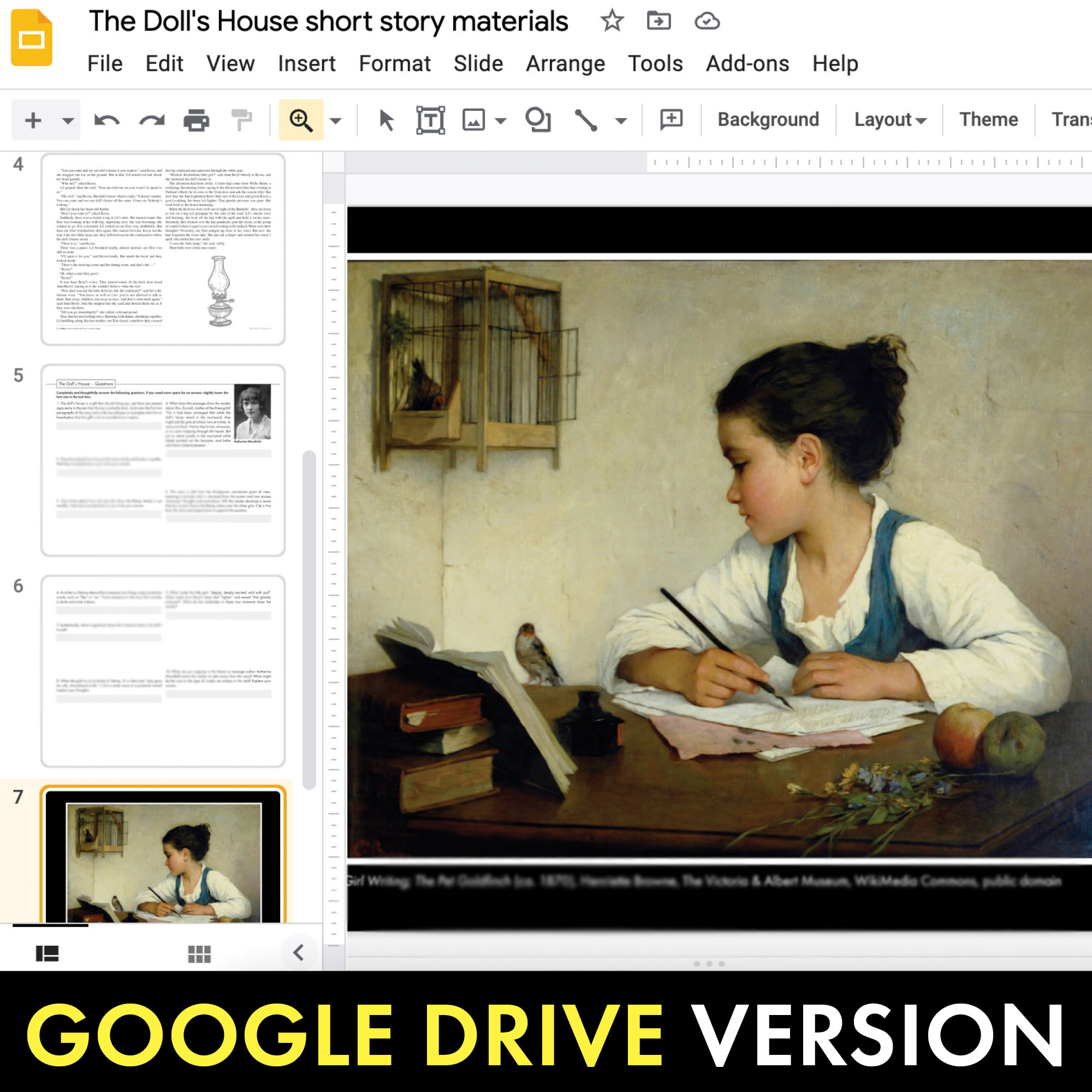 The Doll’s House Katherine Mansfield, short story analysis, PDF ...